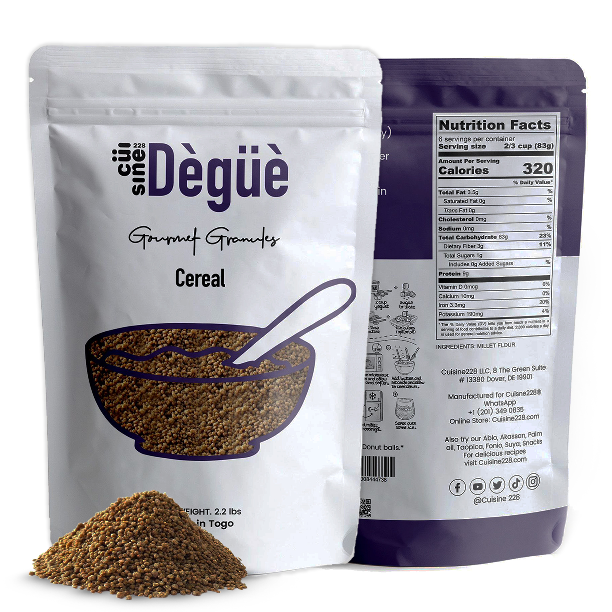 Degue Millet - Thiakry - Cuisine228